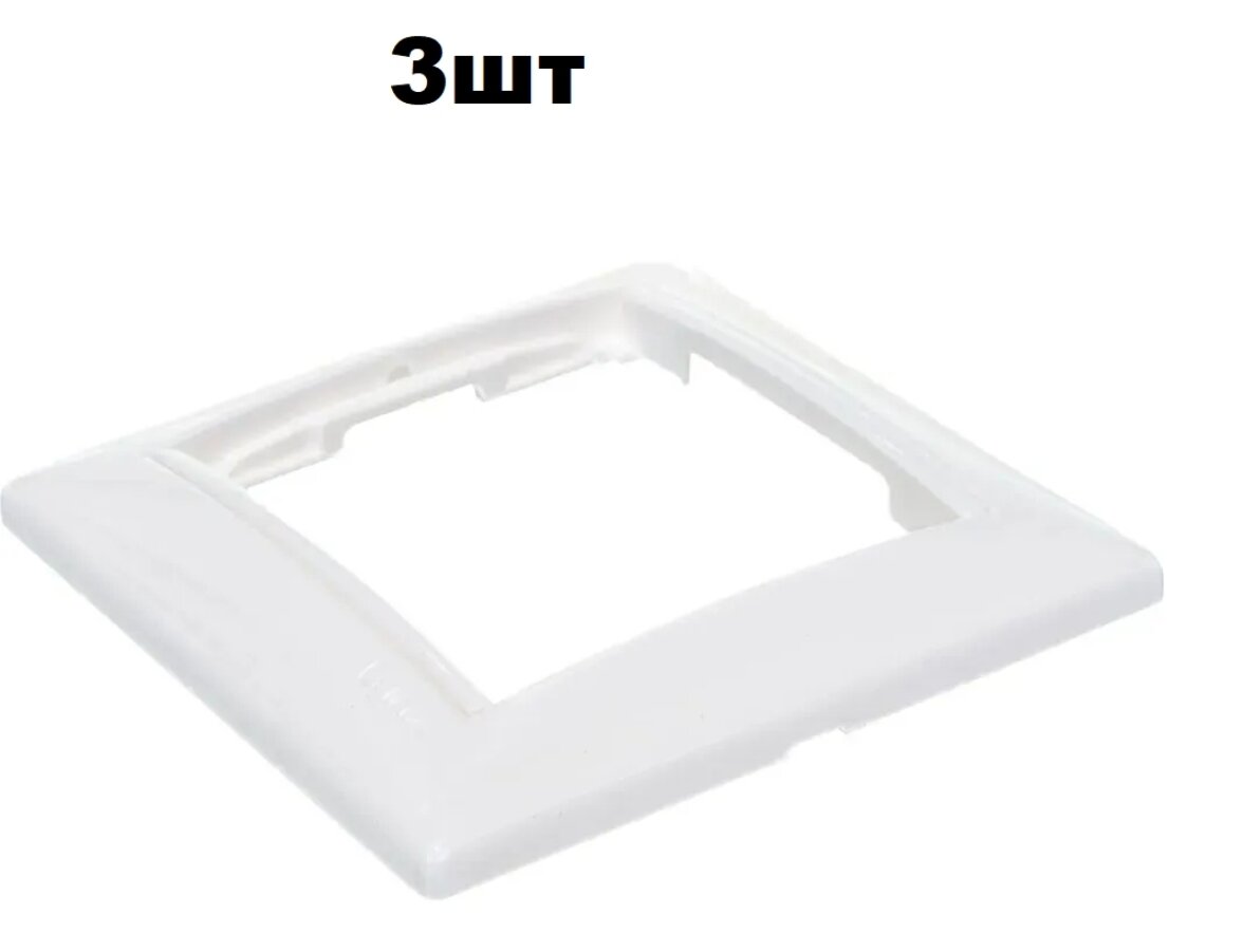 Legrand Valena Рамка электроустановочная 3шт 1 пост, белый