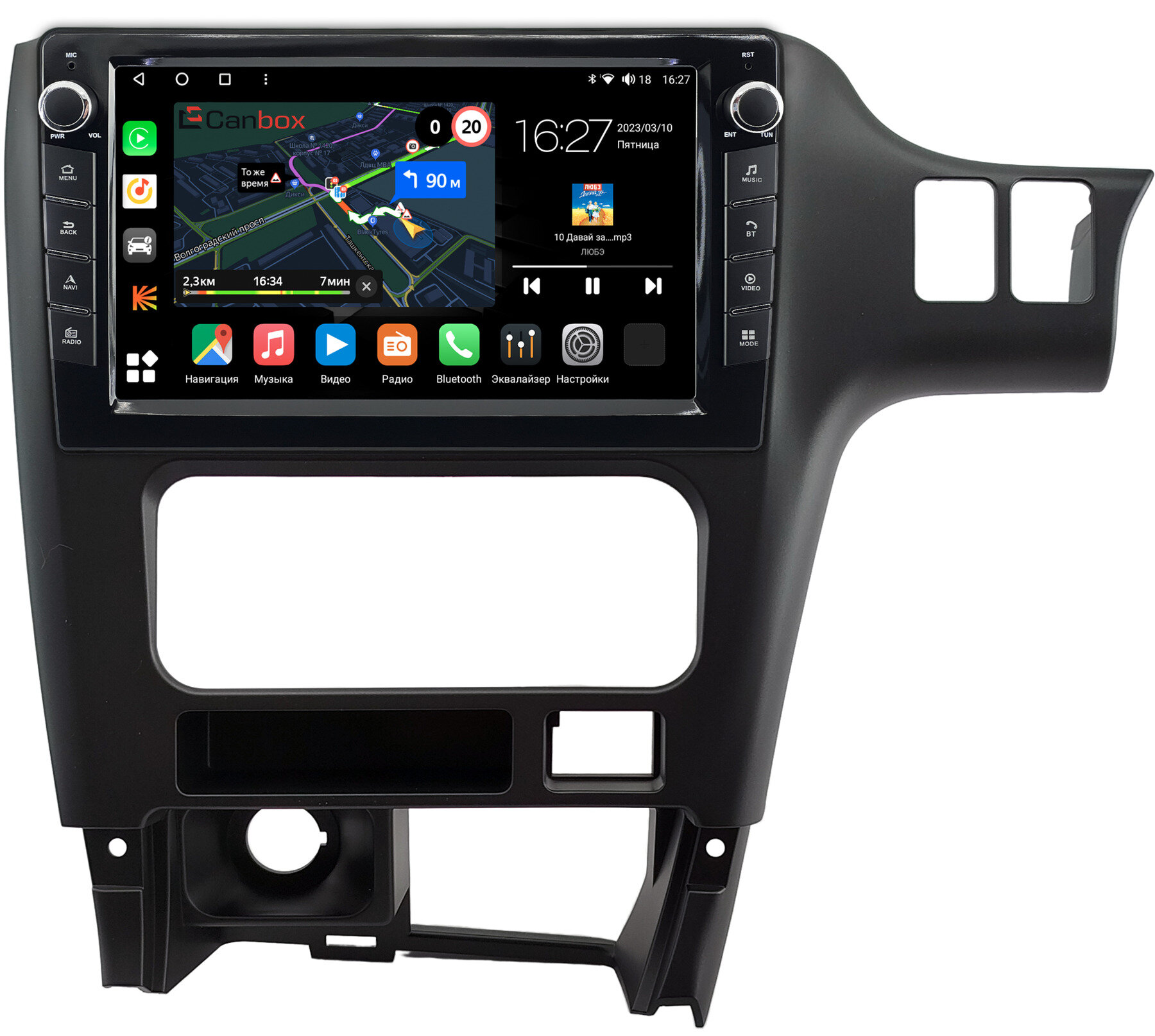 Штатная магнитола Subaru Legacy 3, Outback 2 1998-2004 (правый руль) Canbox M-Line 7821-9-0757 Android 10 (4G-SIM, 2/32, DSP, IPS) С крутилками