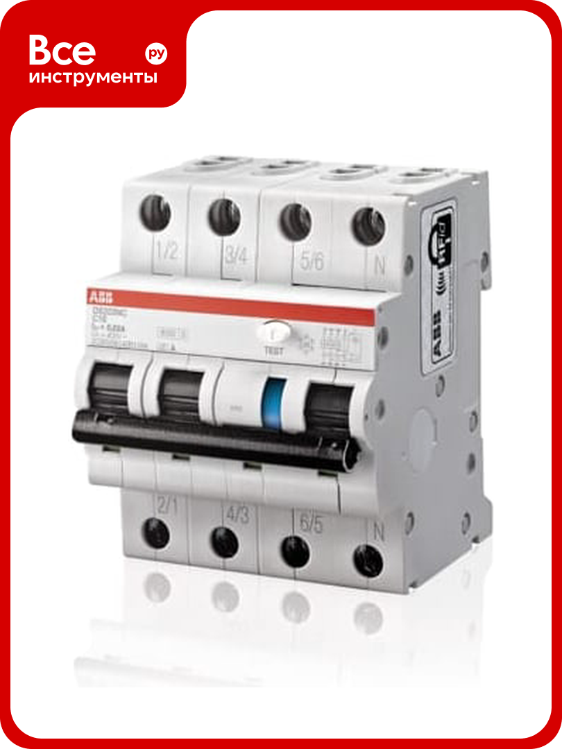 Автоматический выключатель дифференциального тока ABB DS203NC C32 AC30 2CSR256040R1324