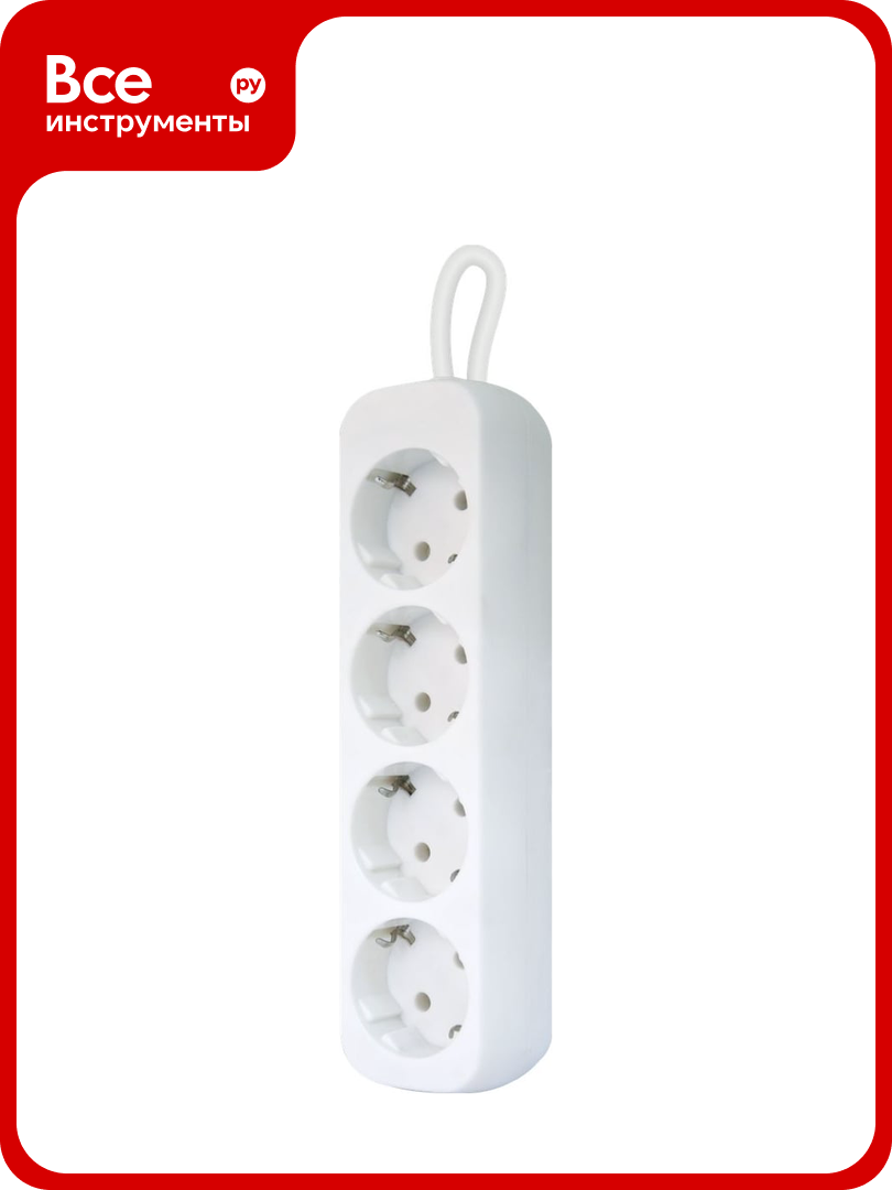 Удлинитель с заземлением Defender E430 3.0 м, 4 розетки 99226