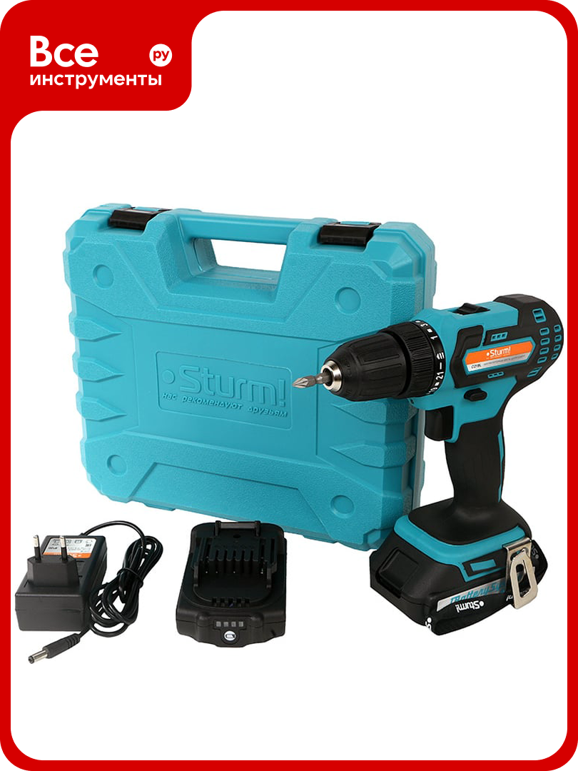 Аккумуляторный шуруповерт Sturm CD18L