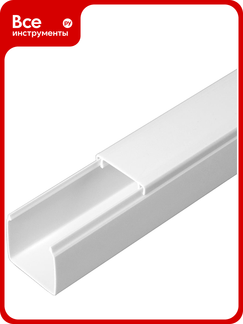 Кабель-канал Промрукав белый 2-й замок в п/э 25х25 2м PR03.0051