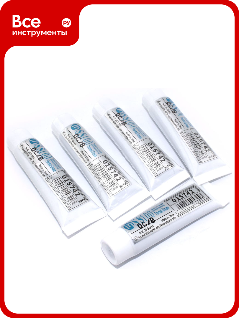 Термопаста Amperin SS100 30 грамм тюбик 5 шт 0 111726