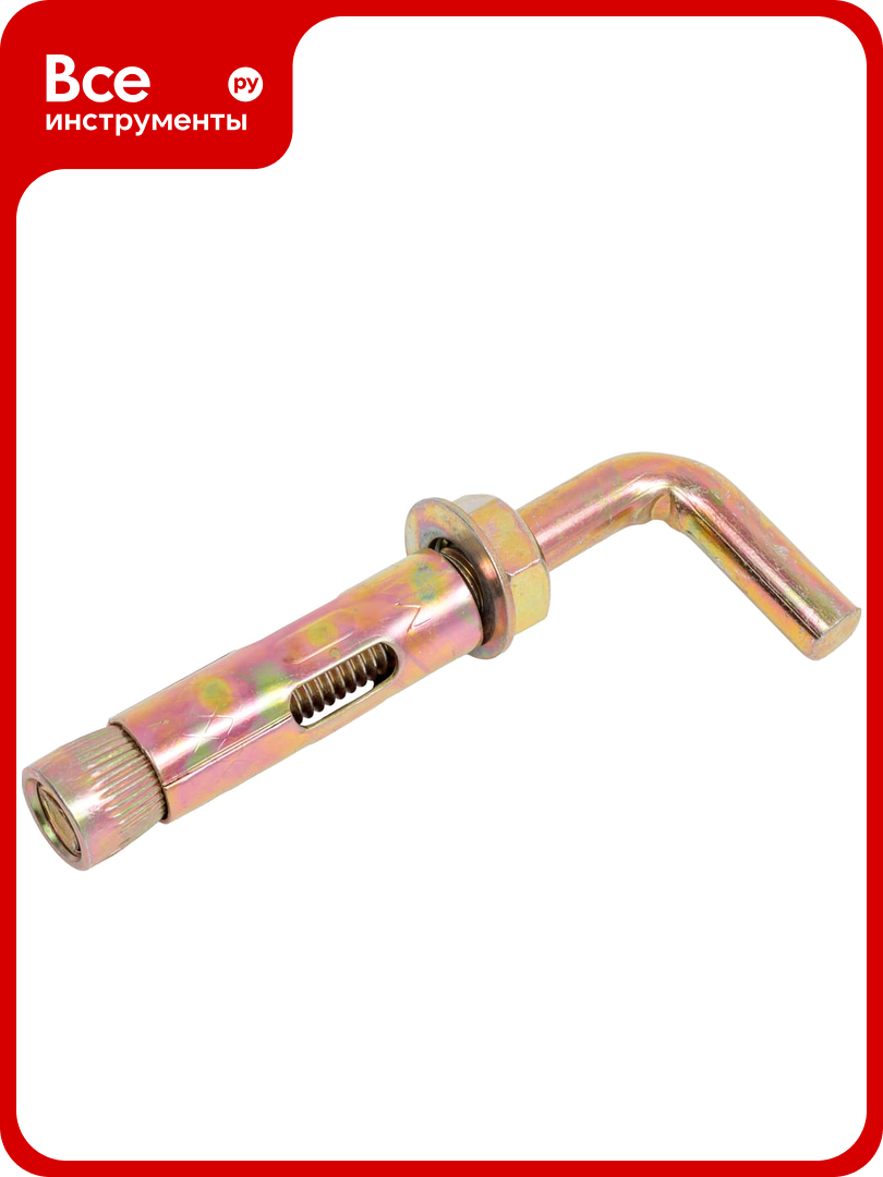 Анкерный болт с Г-образным крюком металлсервис М16x80 2 шт. МС 1270992