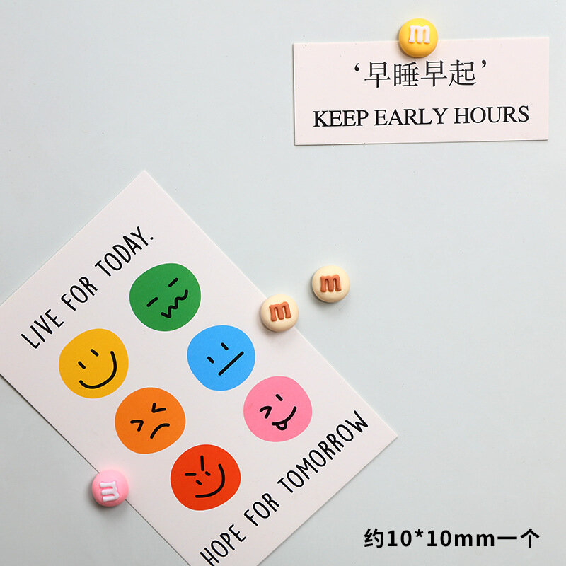 Декор для кухни дома, персонализированные креативные магниты M&M для холодильника, фото-стикеры, ручные магнитные стикеры