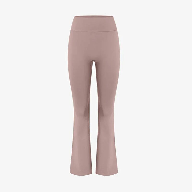 Розовые flared pants для йоги и фитнеса, размер S