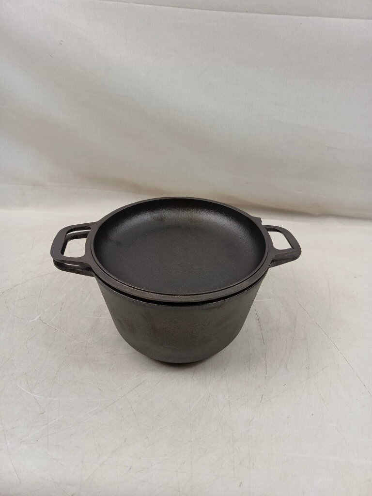 Казан гардарика 1304-4 чугун 4,0л с крышкой-сковородой 22см (1462406)