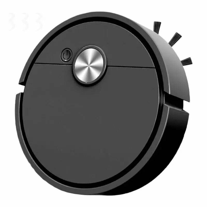 Робот-пылесос 3 в 1 для подметания и влажной уборки полов smart sweeping robot ,(черный)