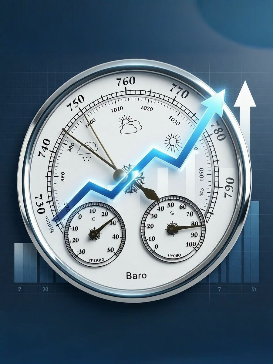 Механический барометр анероид термометр гигрометр