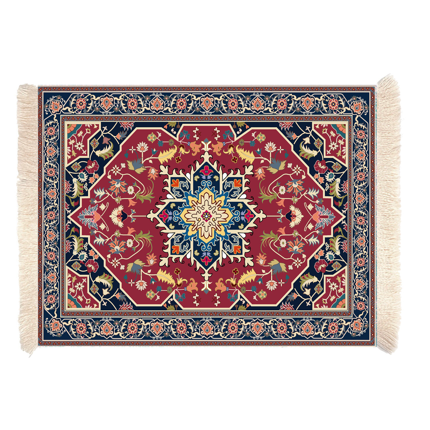 Коврик в стиле ковра, восточный персидский коврик для вазы, сувенирный столик, термостойкий поднос, настраиваемый логотип, национальный тренд