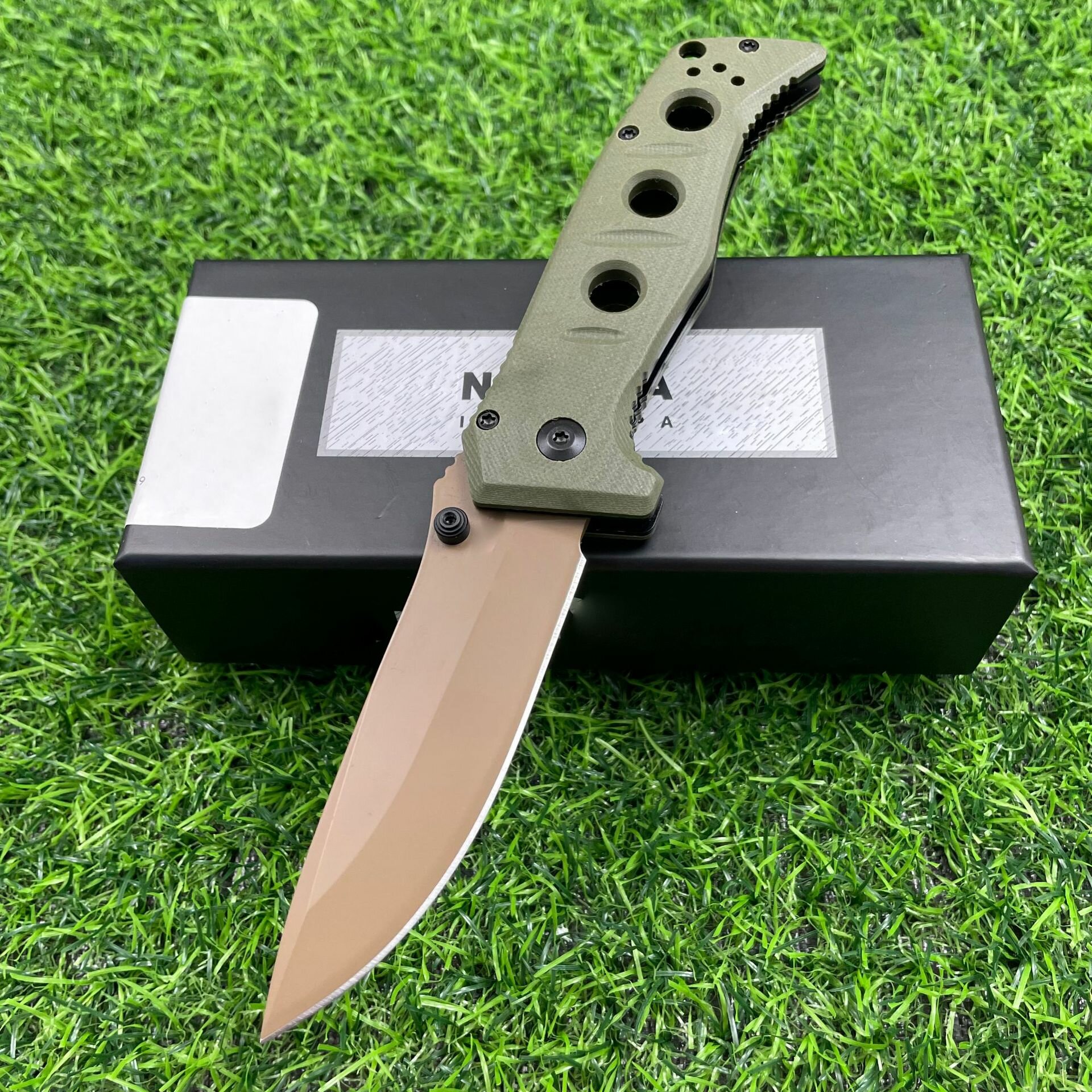 Benchmade273G10 Острый складной нож компактного размера, удобно носить с собой, подходит для кемпинга и как нож для фруктов