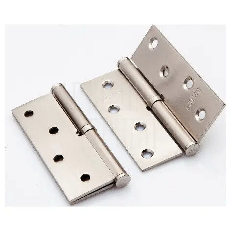 Петля стальная Renz (Ренц) 100x75x25 правая б/колп. INR 100 FH никель матовый