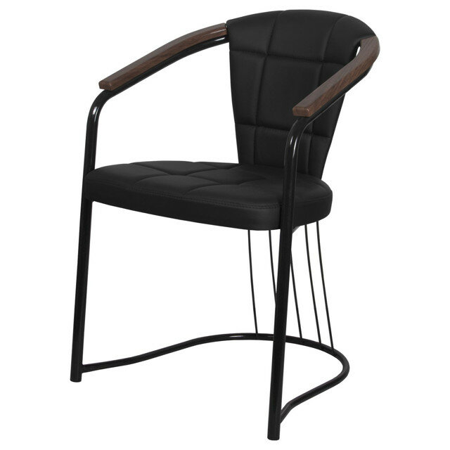 Стул-кресло соната-комфорт 600х570х810мм орех искусственная кожа/МДФ/металл