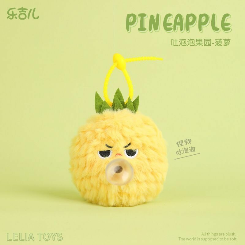 Мягкие игрушки-сквиши в виде овощей и фруктов, милые плюшевые игрушки, маленькие подвески для сумок, игрушки со звуком.