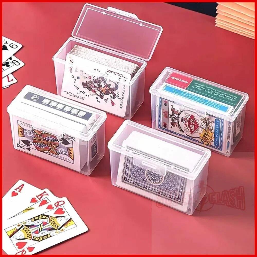 4 коробки для хранения игральных карт-упаковка из штук (Без игральных карт)