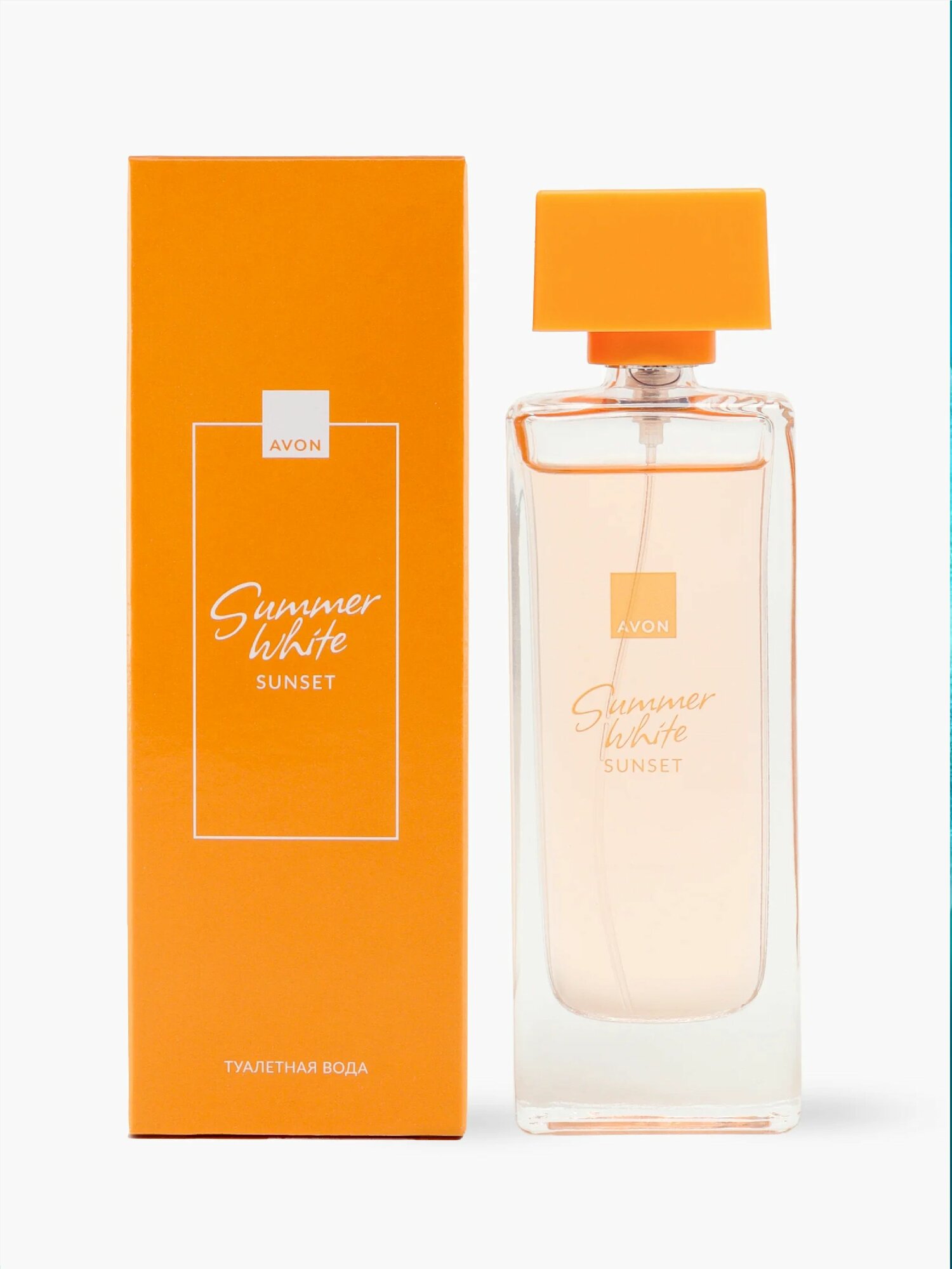 Туалетная вода Summer White Sunset Avon для нее, цветочно-фруктовый аромат, 45 мл
