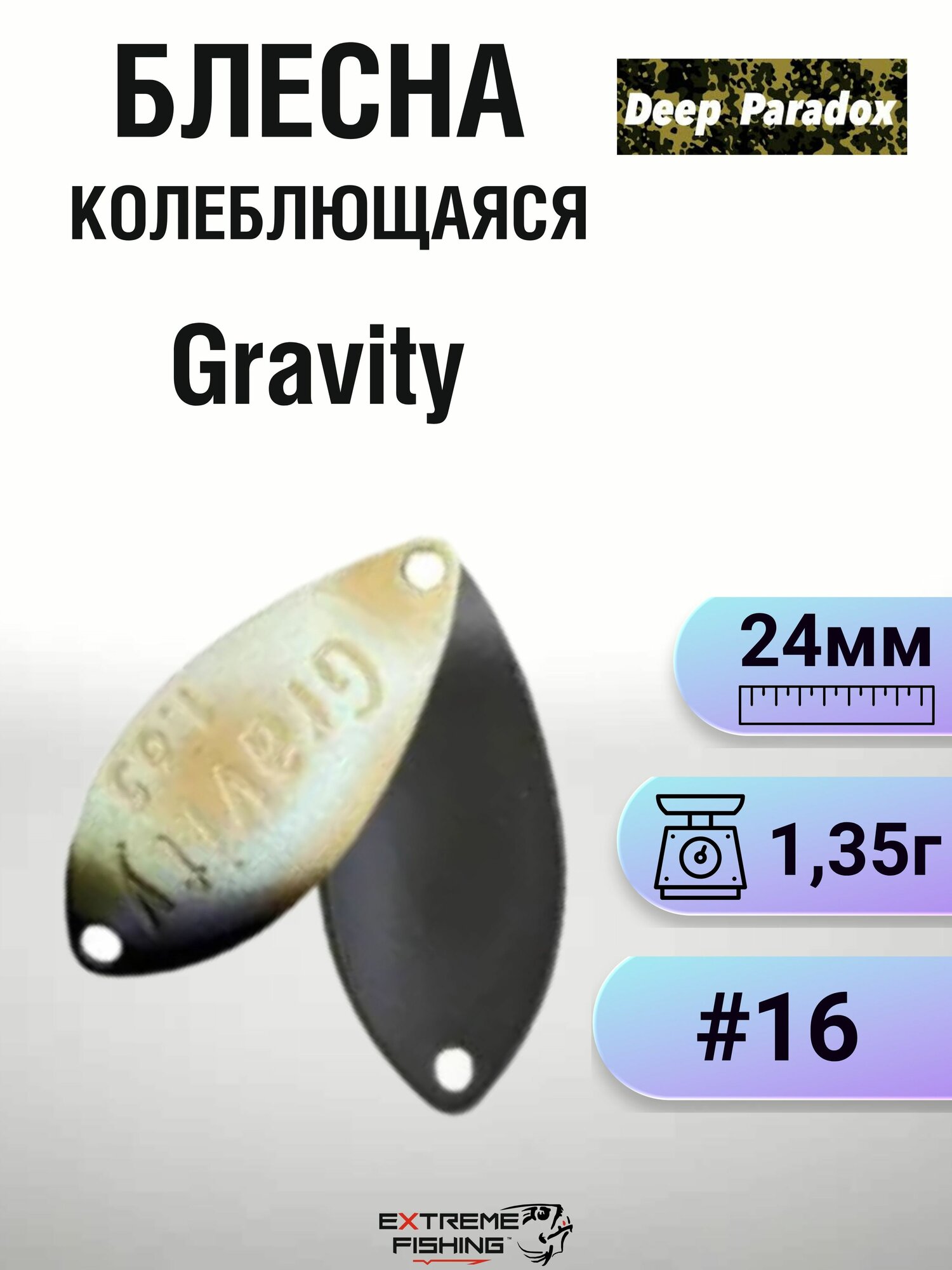 Блесна Deep Paradox Gravity, 1,35г, #16