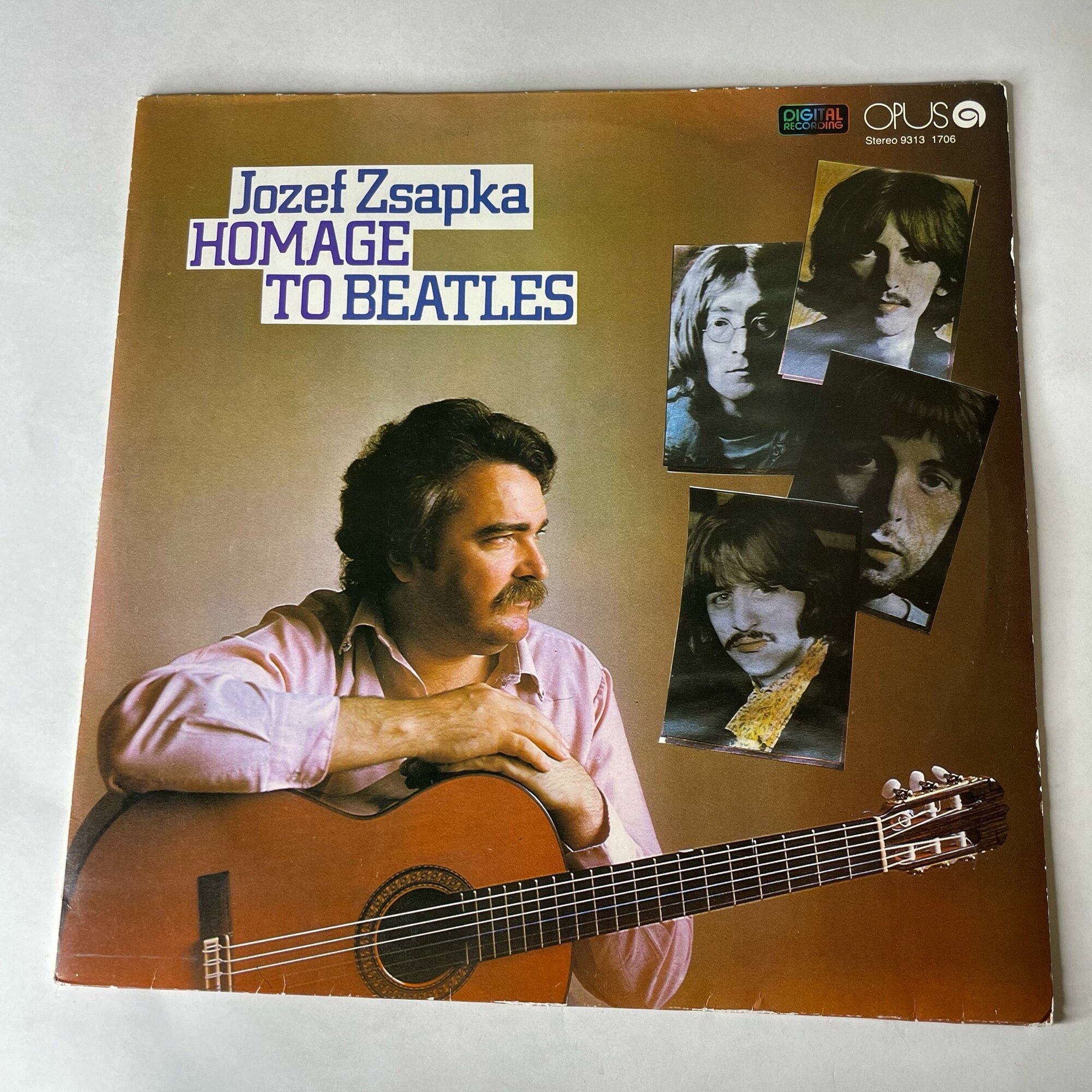 Винтажная виниловая пластинка LP Jozef Zsapka Йозеф Жапка, Homage To Beatles (Чехословакия 1986)