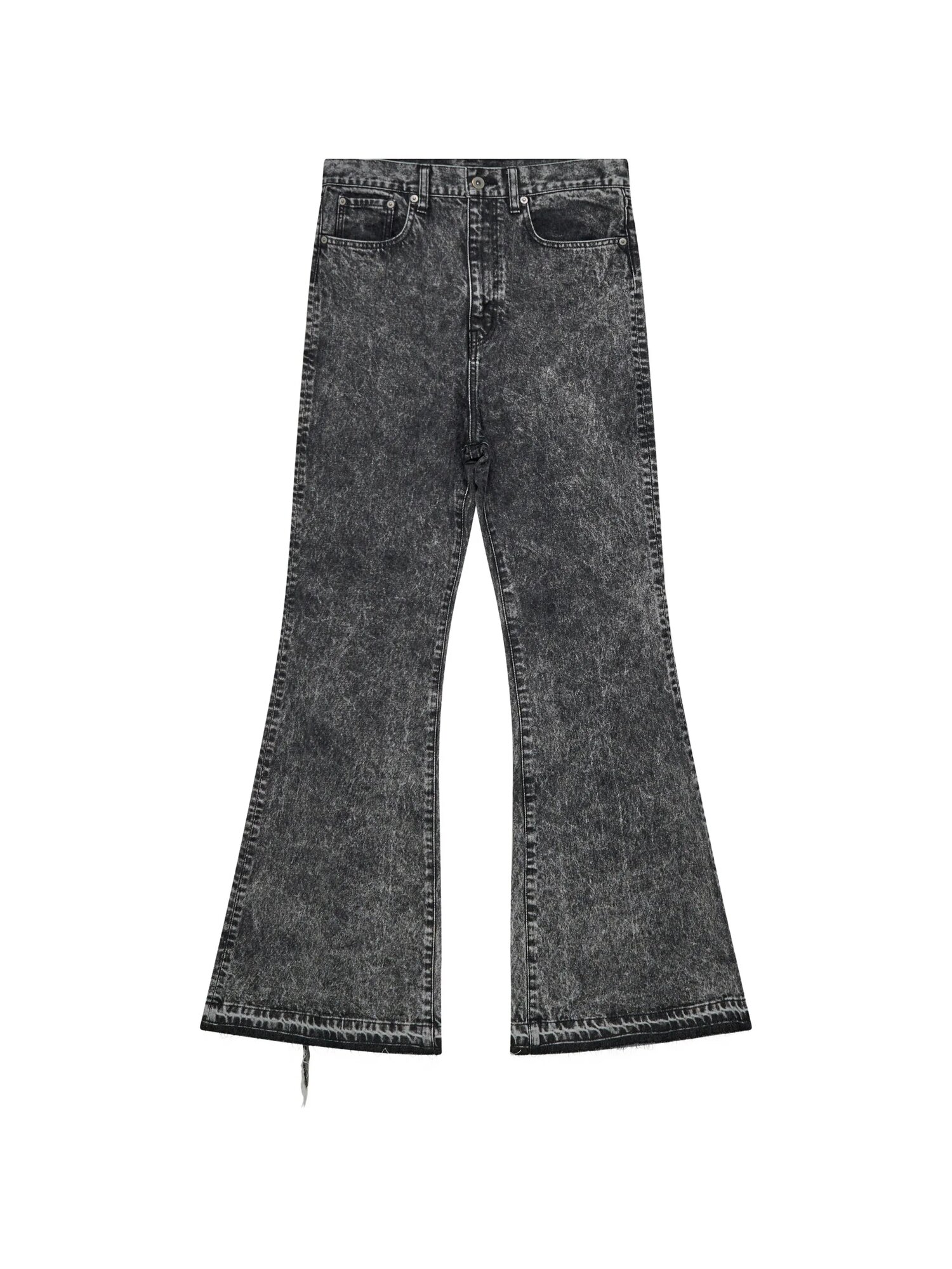 Джинсы Acid-wash frayed-hem jeans 