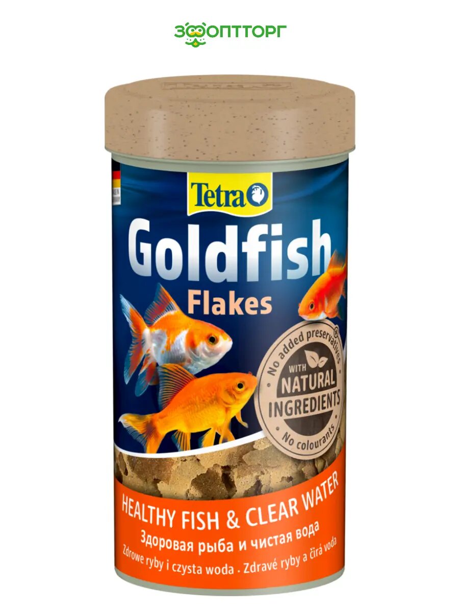 Tetra Goldfish корм для всех золотых рыбок (хлопья) 250 мл.