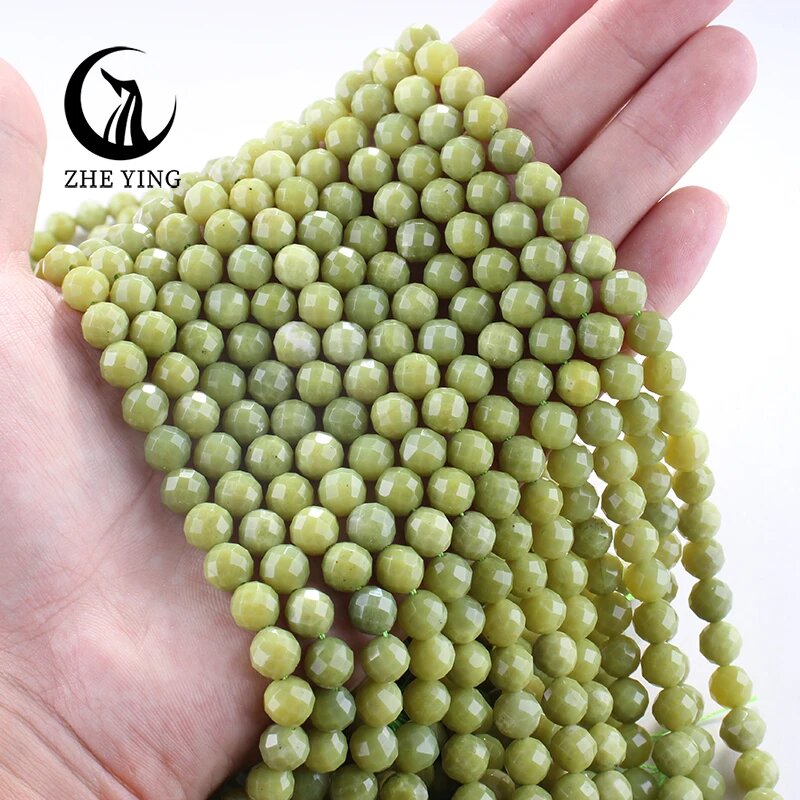 Бусины 8 мм из зеленого нефрита Serpentine Jade