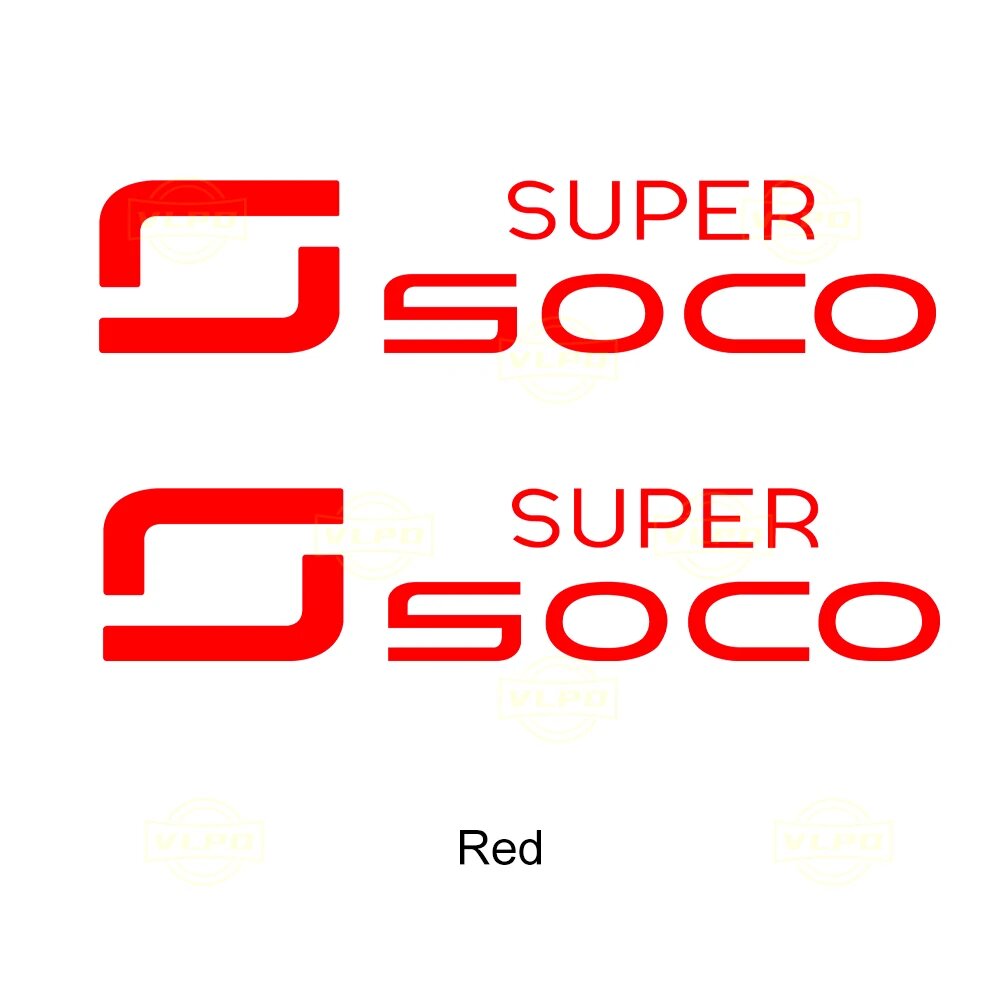 Наклейки Super Soco Red, Красный