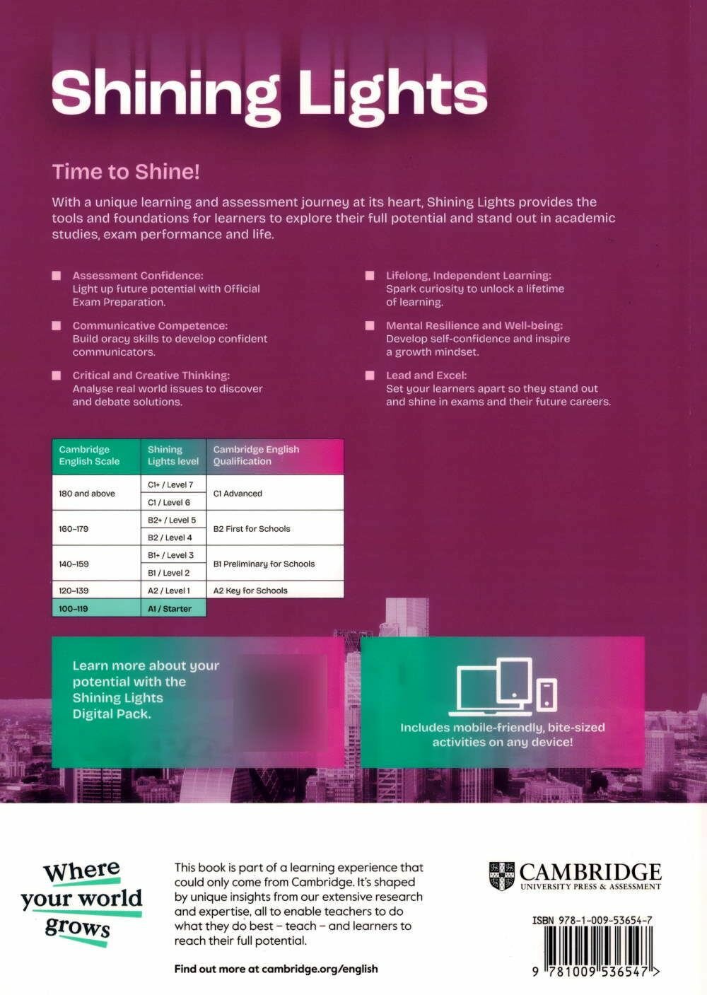 Shining Lights Starter Workbook with Digital Pack/ Рабочая тетрадь с кодом на Cambridge One — фото 1