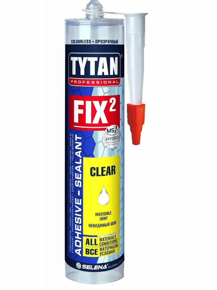 Клей-Герметик Tytan Professional Fix Clear прозрачный 290 мл