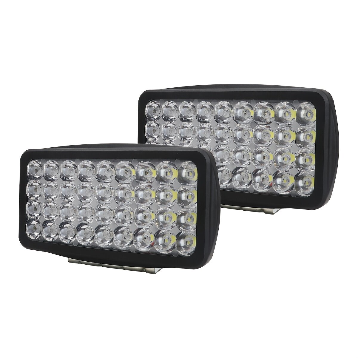 Набор из 2 светодиодных дополнительных фар 36LED 12V 6000K белый с кронштейном для внедорожников, прицепов, скутеров, погрузчиков, лодок, мотоциклов