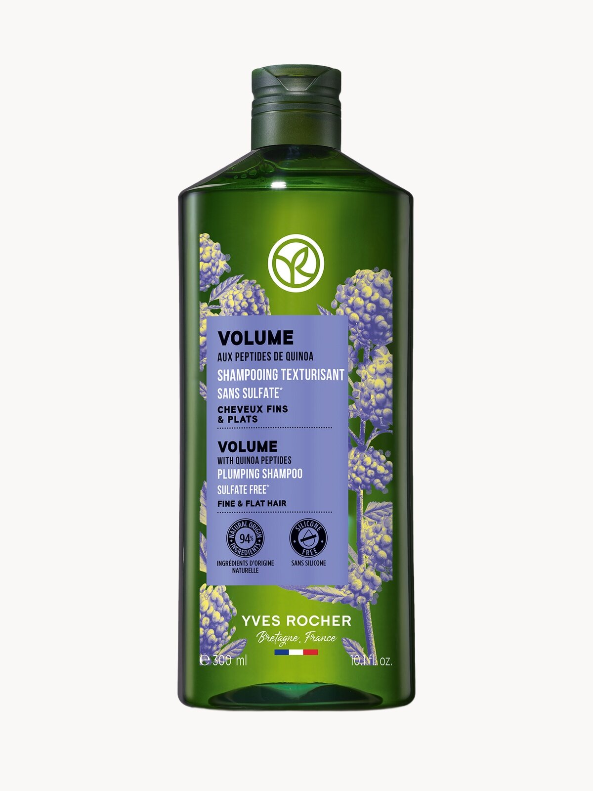 Шампунь Yves Rocher "Объем без сульфатов", 300 мл, для тонких и ослабленных волос