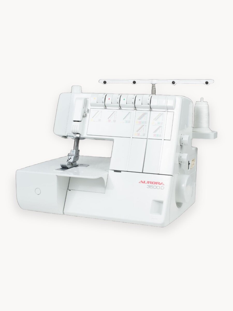 Распошивальная машина Aurora 3500D / для всех бытовых тканей / 2/3/4 ниточный