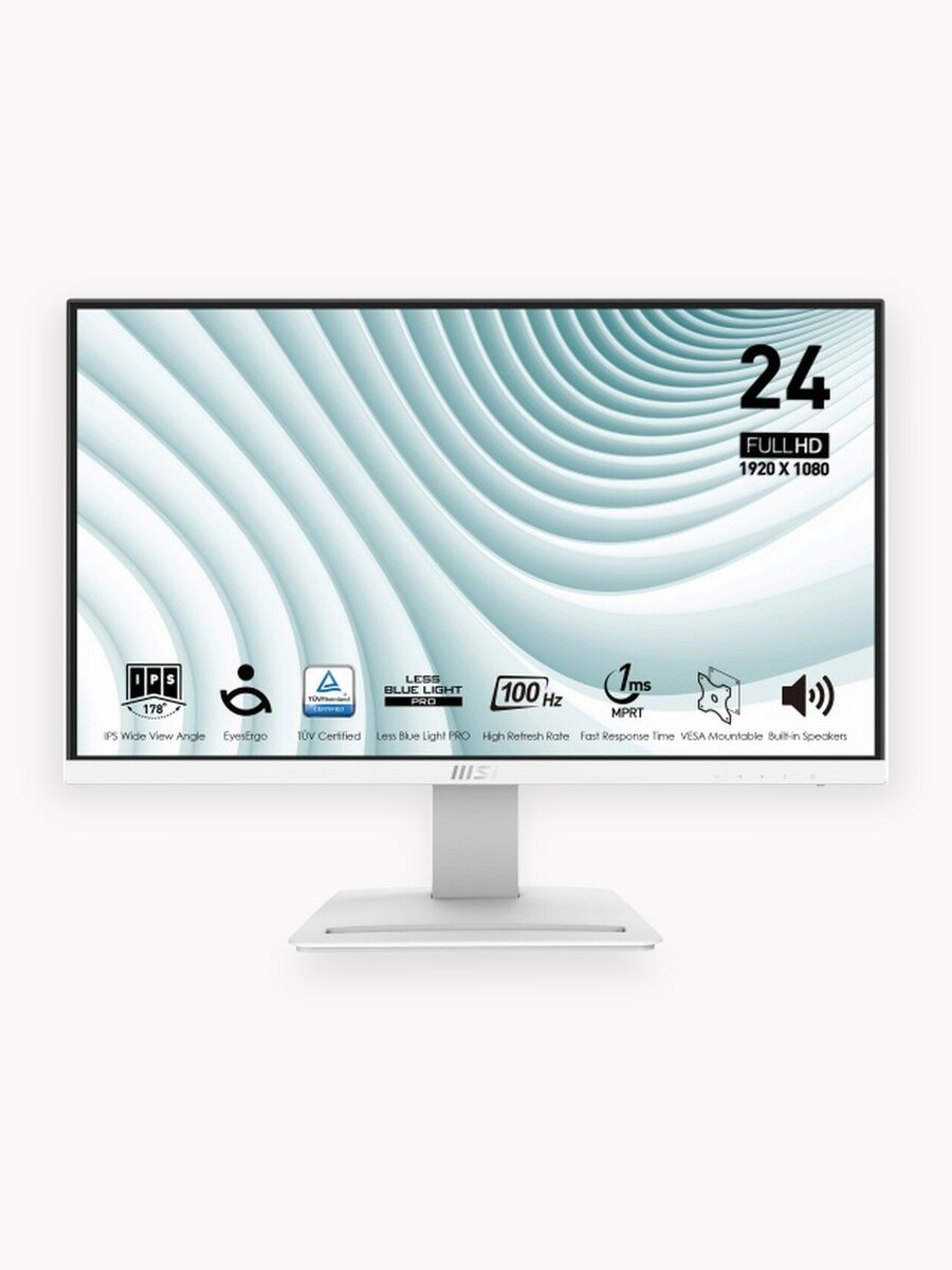 Монитор Msi PRO MP243XW 23.8" White (9S6-3PB5CH-075)