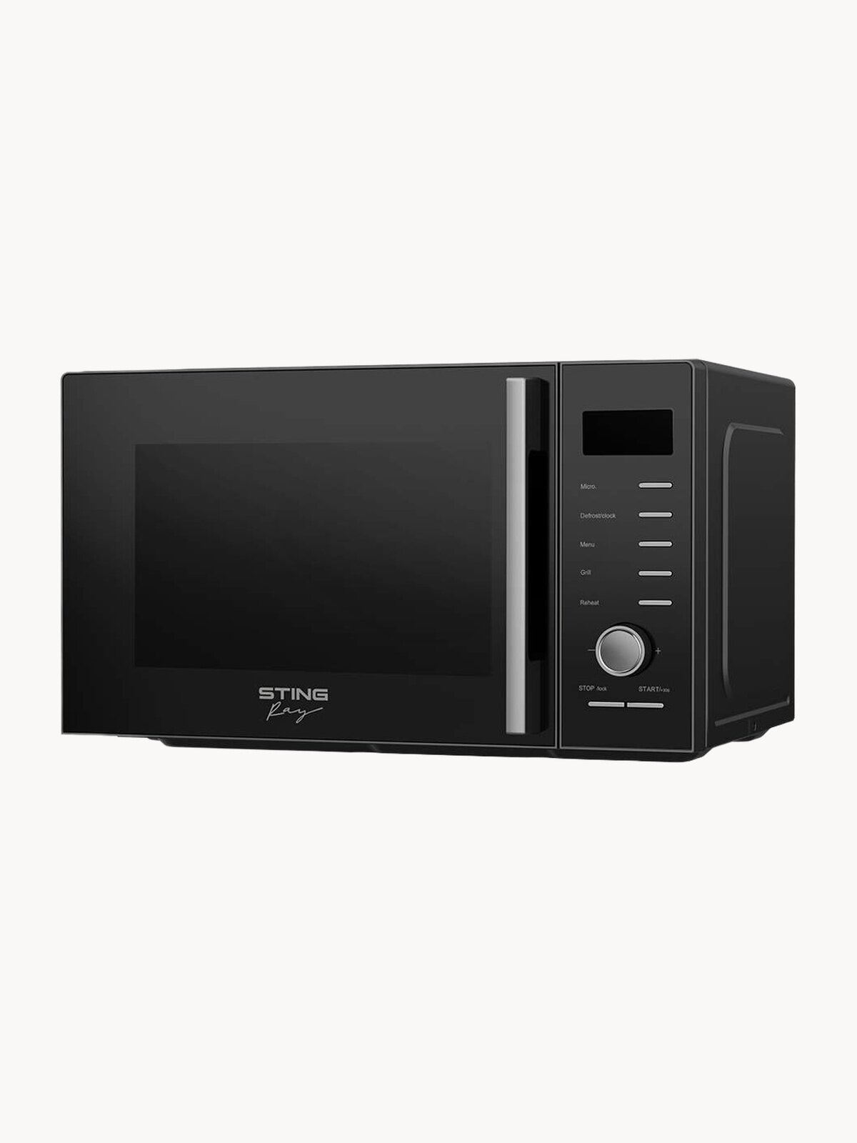 Микроволновка микроволновая печь СВЧ STINGRAY ST-MW156B гриль черный 2500Вт, 28Л, с решеткой, 5 уровней мощности