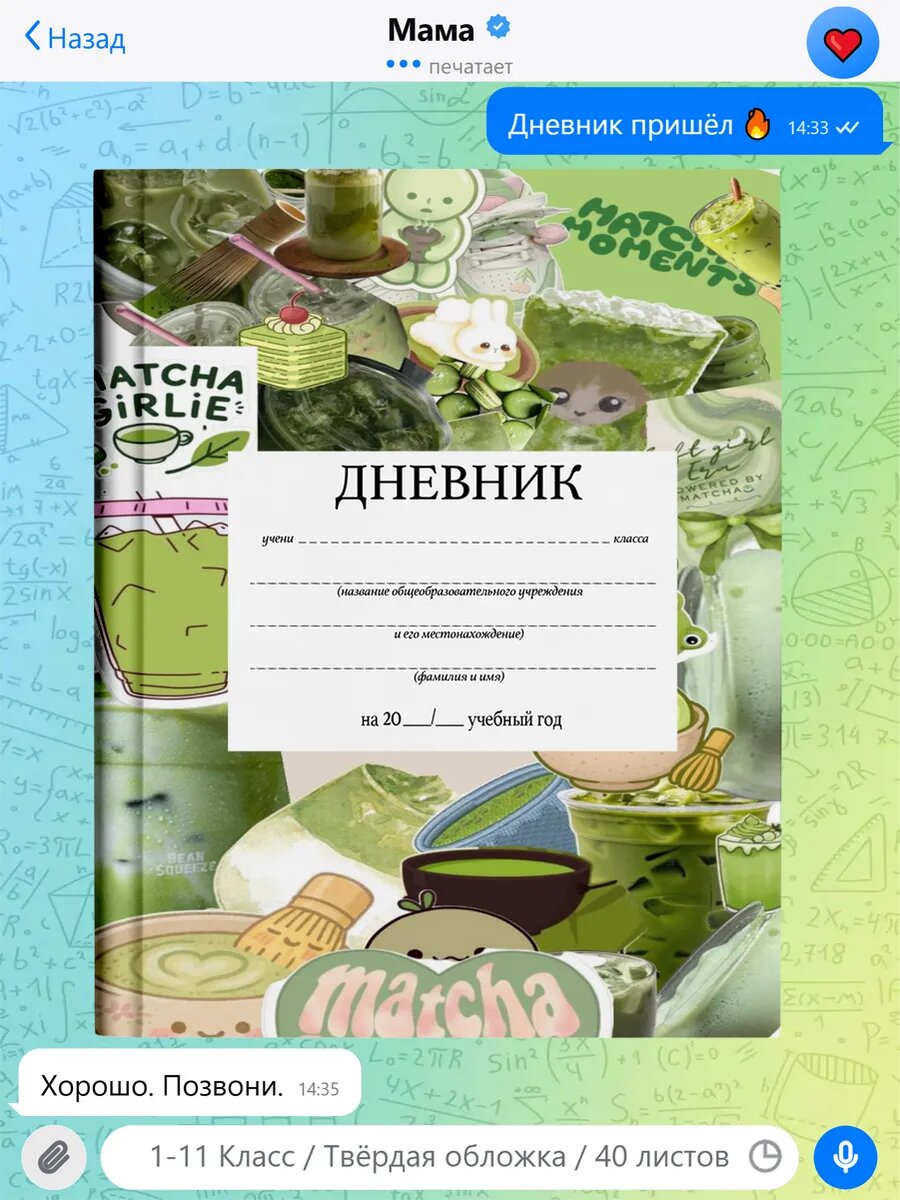 Школьный дневник с принтом y2k pinterest