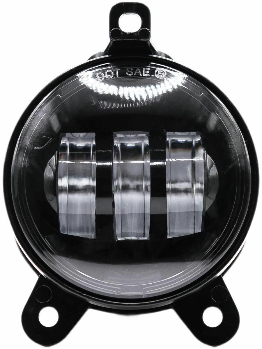 Противотуманные фары MYX-Light ПТФ светодиодные, 28W 3 линзы для LADA Приора, Шевроле Нива, Газель Next, комплект 2 шт