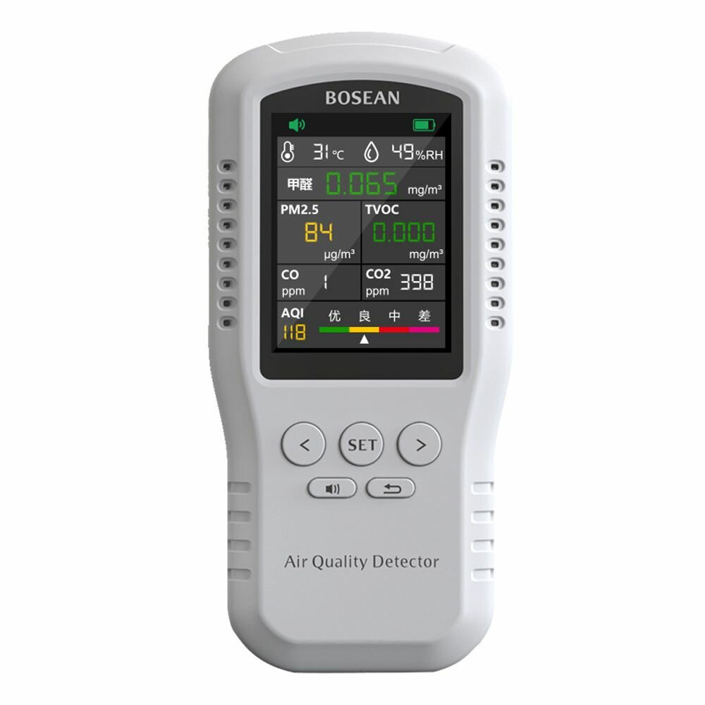 Датчик качества воздуха, Tomshoo, PM2.5/TVOC/CO2, Docool