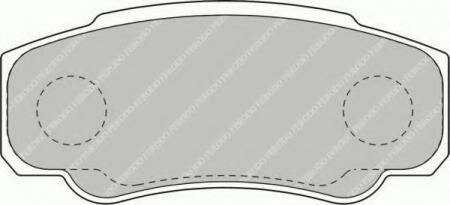 Колодки тормозные дисковые CITROEN JUMPER/PEUGEOT BOXER (4252.46) FERODO FERODO FVR1480