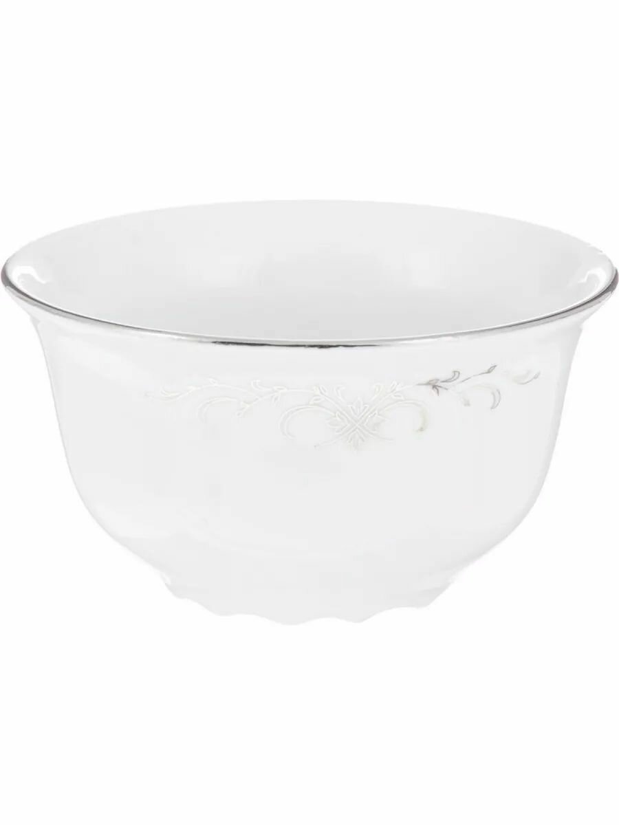 Розетка 11 см Constance "Серый орнамент отводка платина"