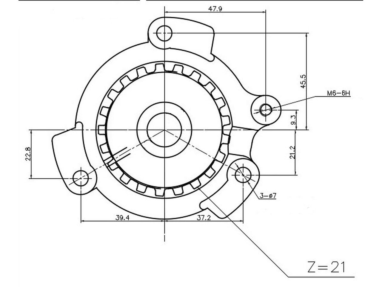 UNIO WAP-10049 помпа водяная Lada (Лада) granta 11-, kalina i, II 04-, priora 07-