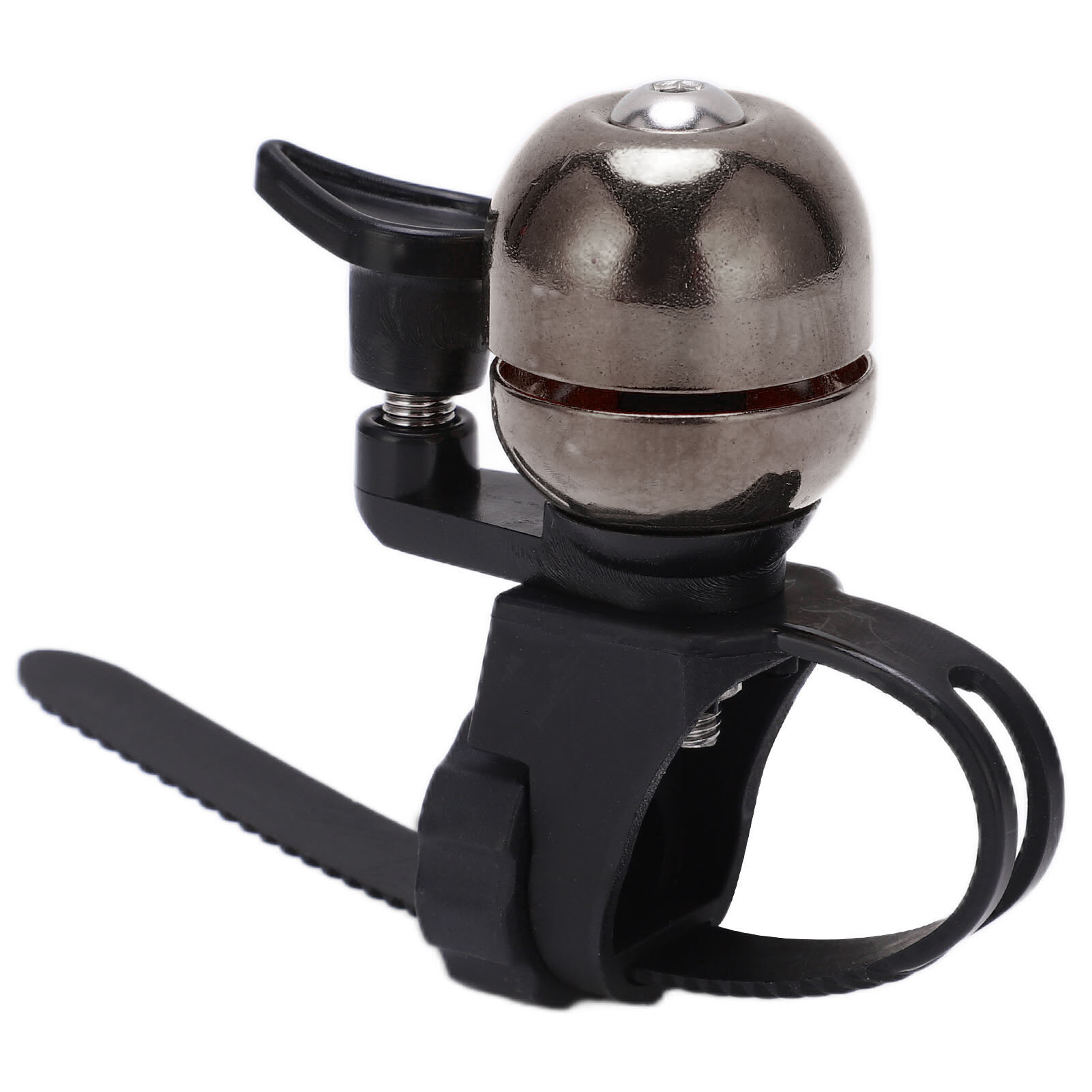 Велосипедный звонок из медного сплава, крепящийся на руль, для горных, шоссейных и детских велосипедов, черный.