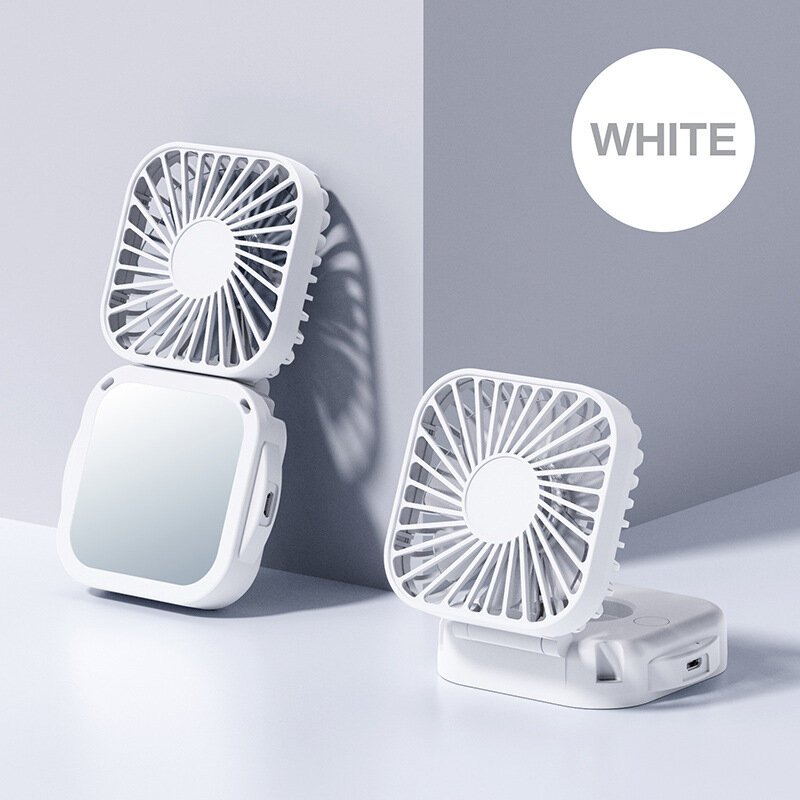 Мини-шейный складной небольшой вентилятор для офиса, для улицы, портативный, USB-зарядка