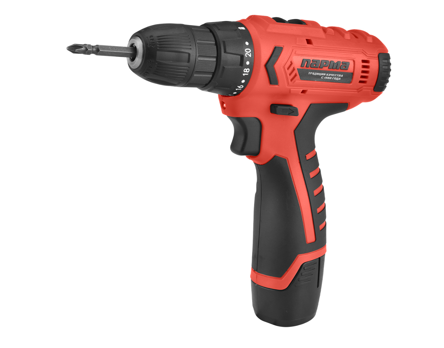 Дрель-шуруповерт акк. ПАРМА ДША-02-2012/1Li (12В, 2А·ч, 1акб, 2скор.)