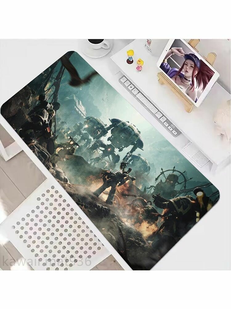 Масштабная игровая клавиатура Warhammer 40K и коврик для мыши, размер 40x90xxl