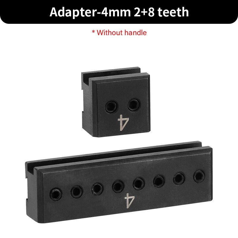 Дырокол для кожи WUTA, Adapter-4mm 2-8teeth, черный