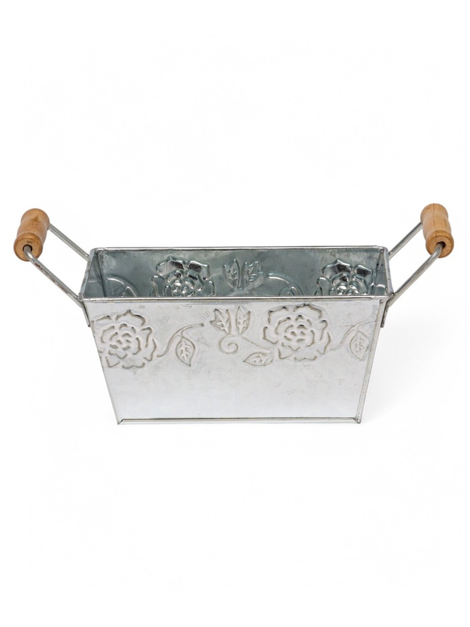 Кашпо с деревянными ручками «Бонсай Альва», 16×8×8 см, 600 мл