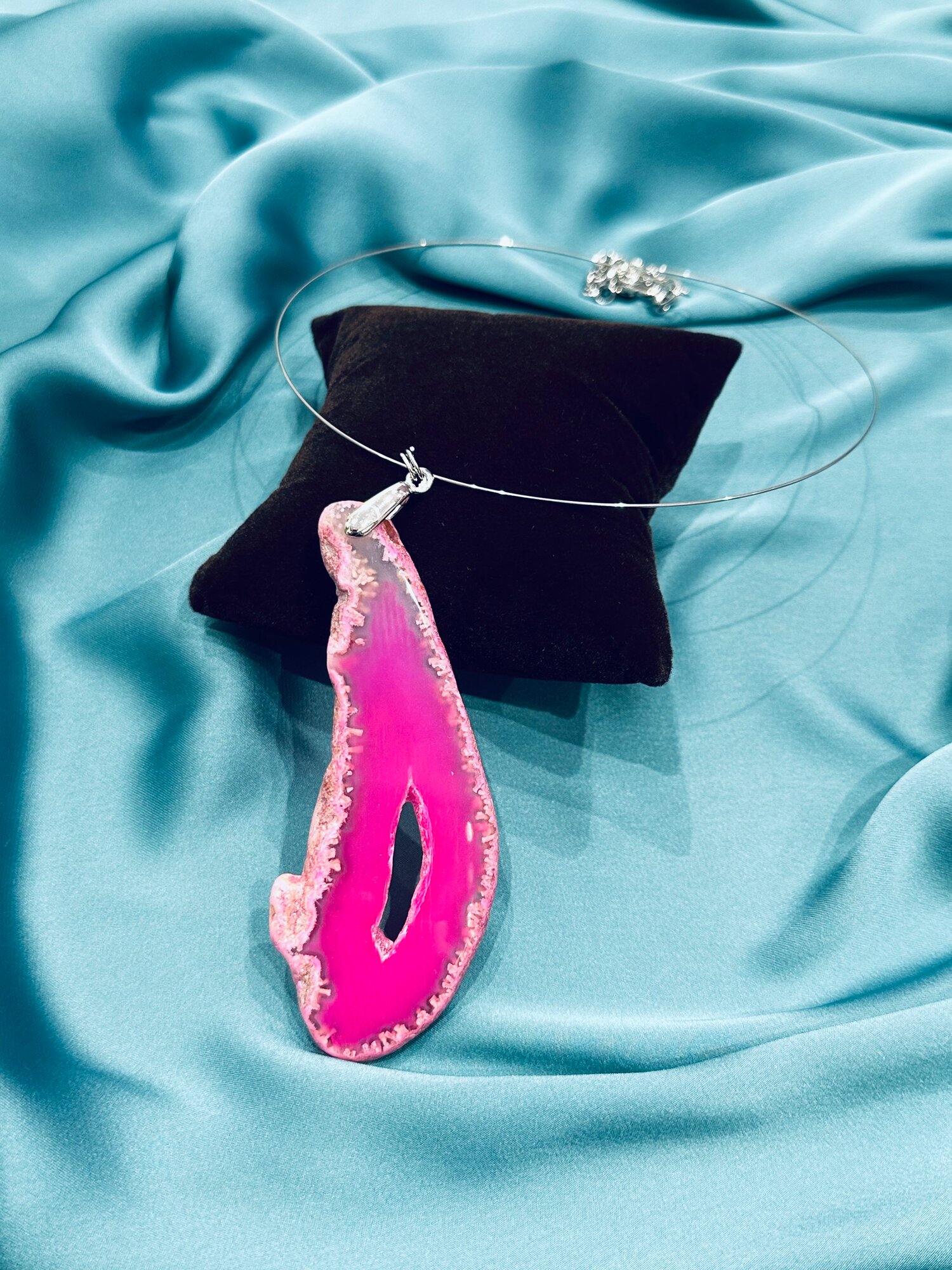 Колье, агат