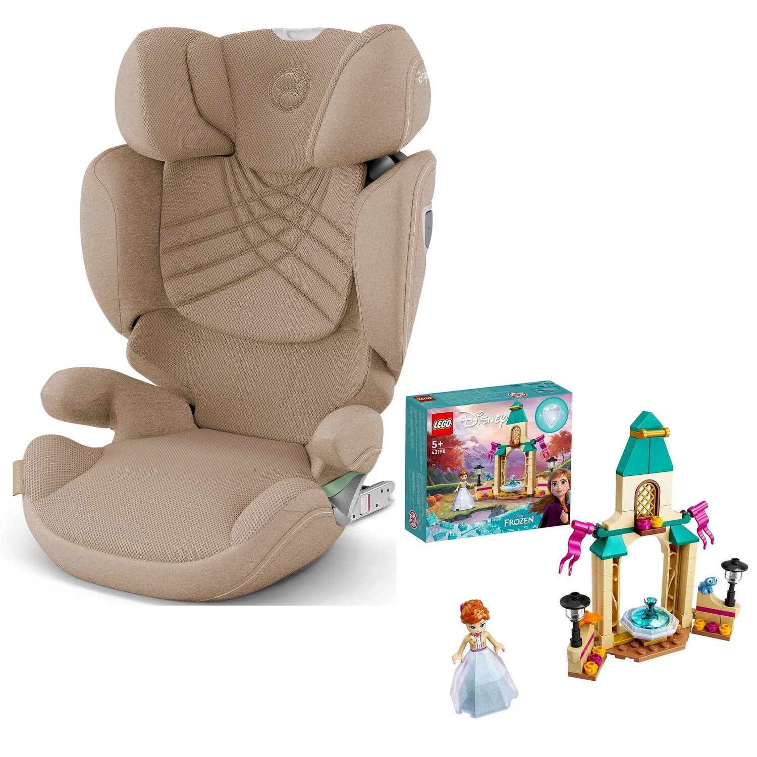 Автокресло 2/3 CYBEX Solution T i-Fix Plus Cozy Beige + Lego, от 3 до 12 лет, 15-36 кг (100 до 150 см), ISOFIX, бежевый