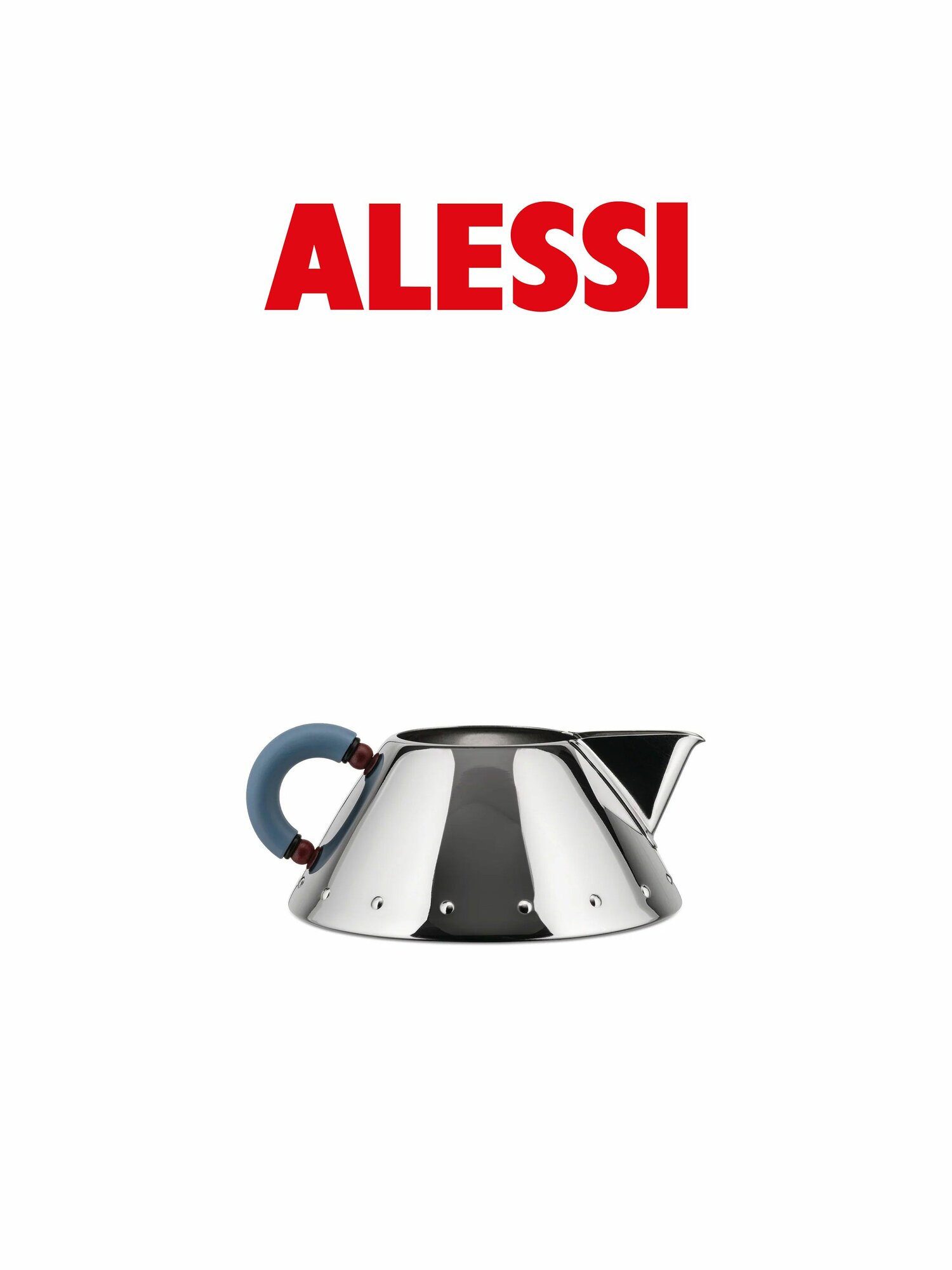 Питчер для молока Alessi 9096, 200 мл, нержавеющая сталь, светло-синий