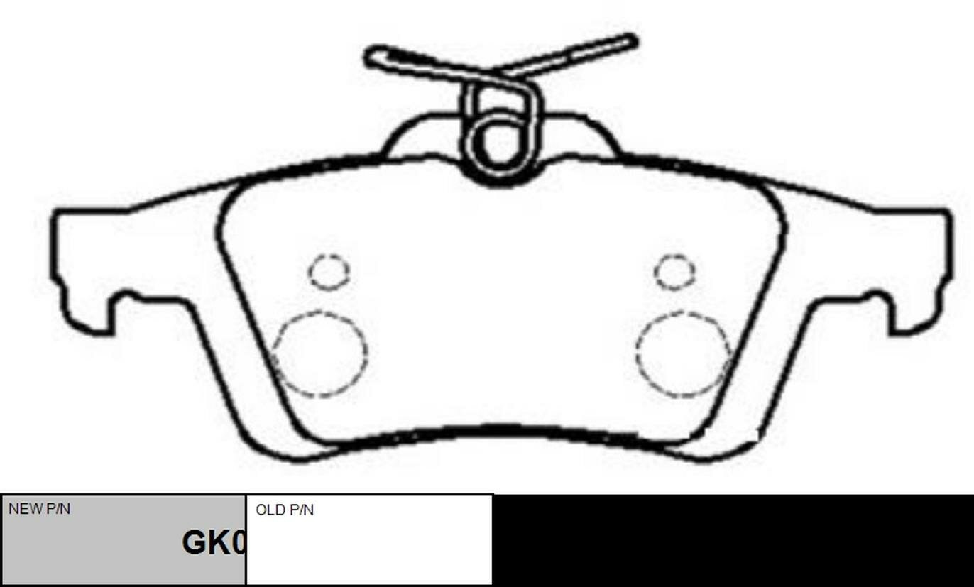 Колодки тормозные для автомобилей CTR GK0659 (запчасти и комплектующие)
