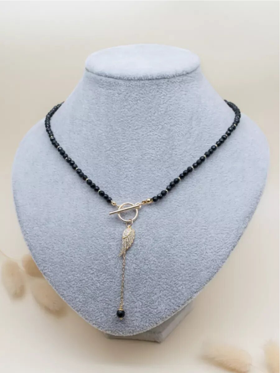 Колье, агат, перламутр